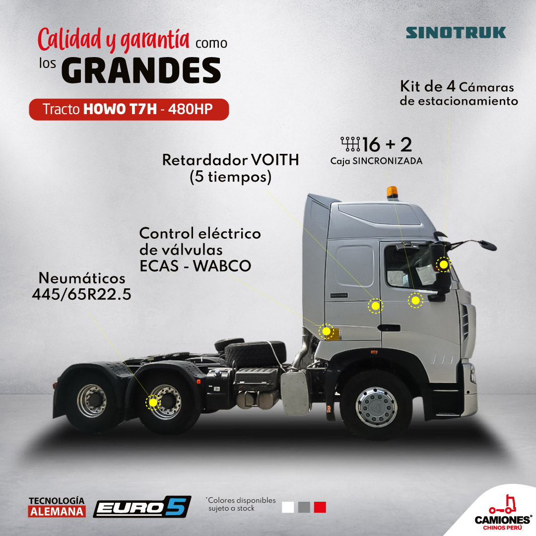 TRACTO SINOTRUK HOWO 480 HP - Sinotruk Howo