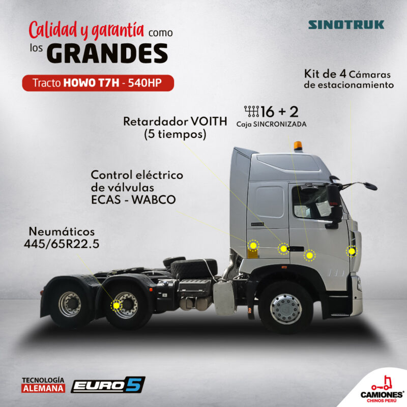 TRACTO SINOTRUK HOWO 540HP - Sinotruk Howo