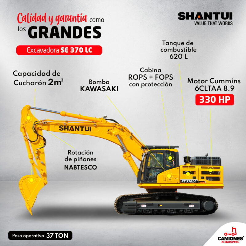 EXCAVADORA SE 370 LC - Sinotruk Howo